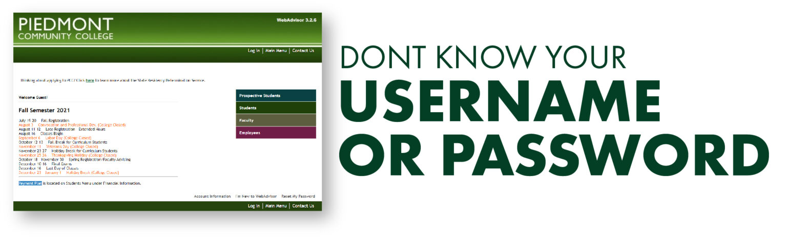Self Service - Piedmont Community College