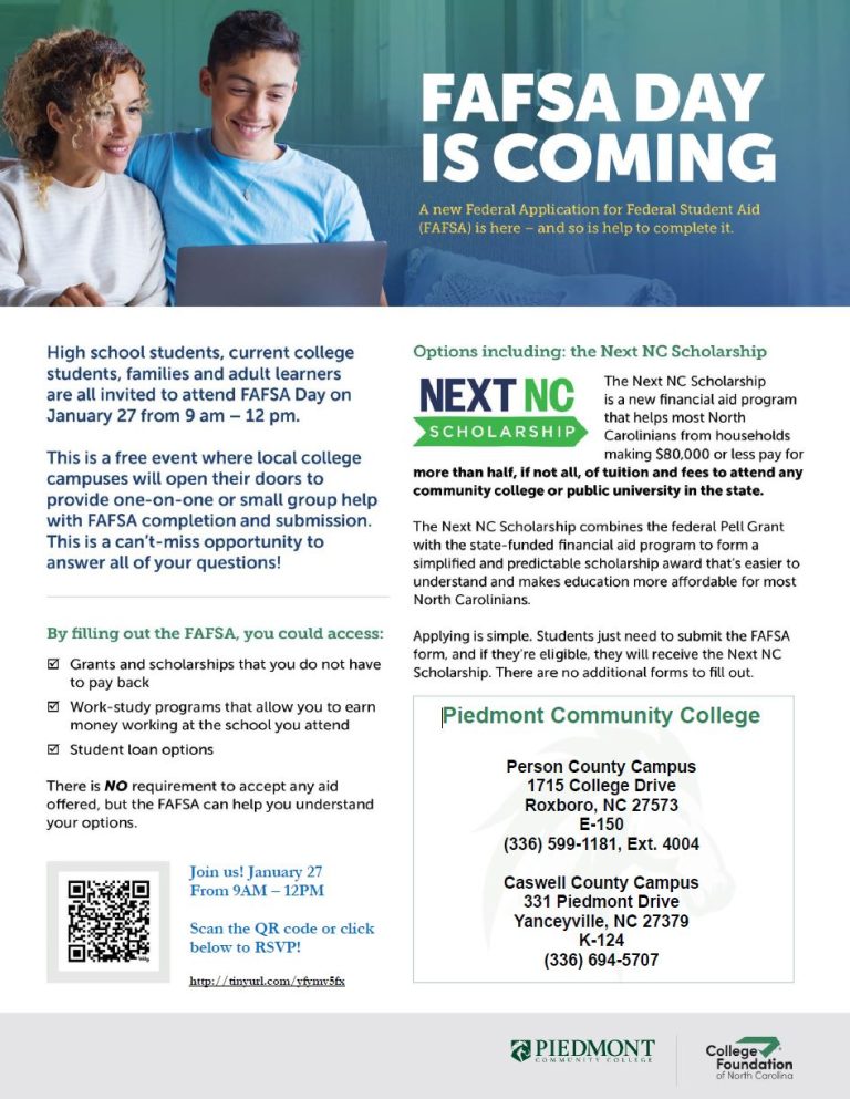 PCC to hold Free Application for Federal Student Aid (FAFSA) Day Event ...