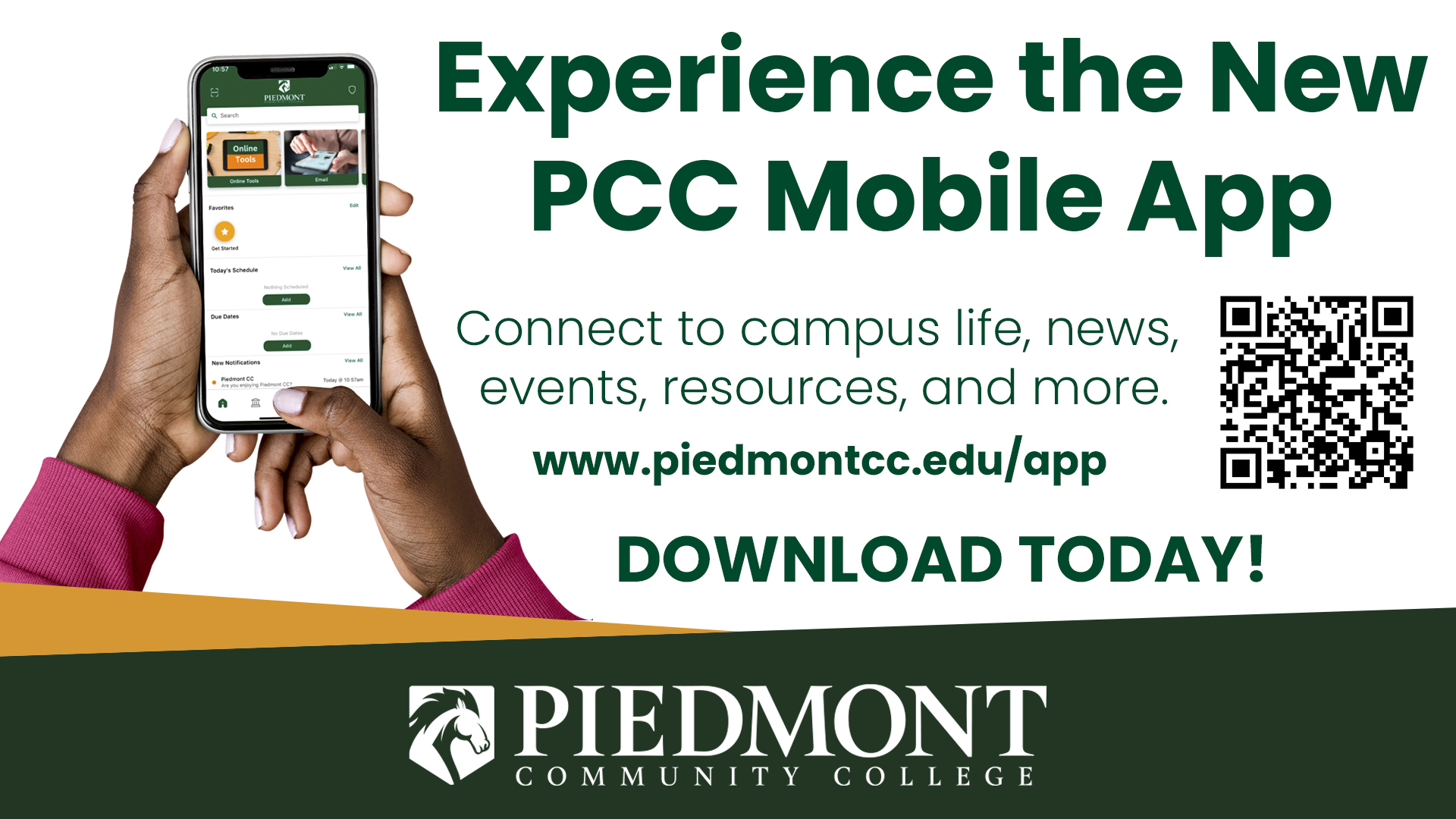 PCC Launches New Mobile App - Piedmont Community College