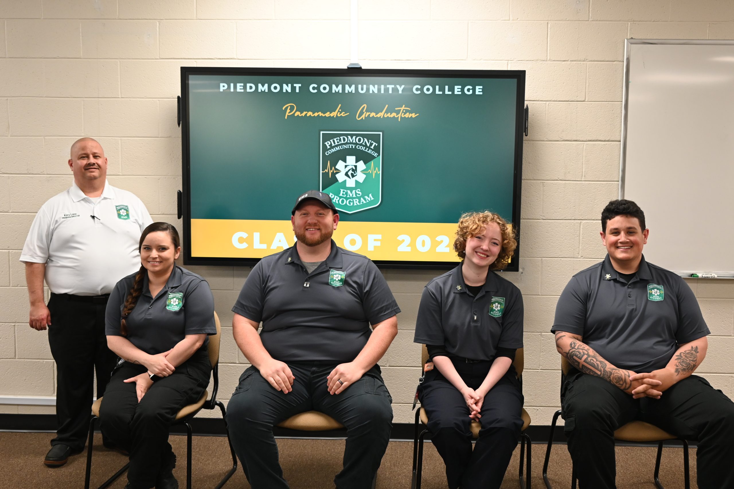 PCC Honors Four Graduates in Paramedic Program - Piedmont Community College
