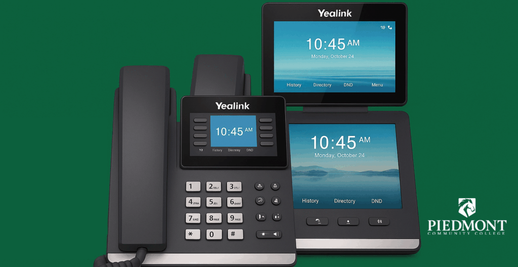 Phone Quick Start Guide – Piedmont Community College